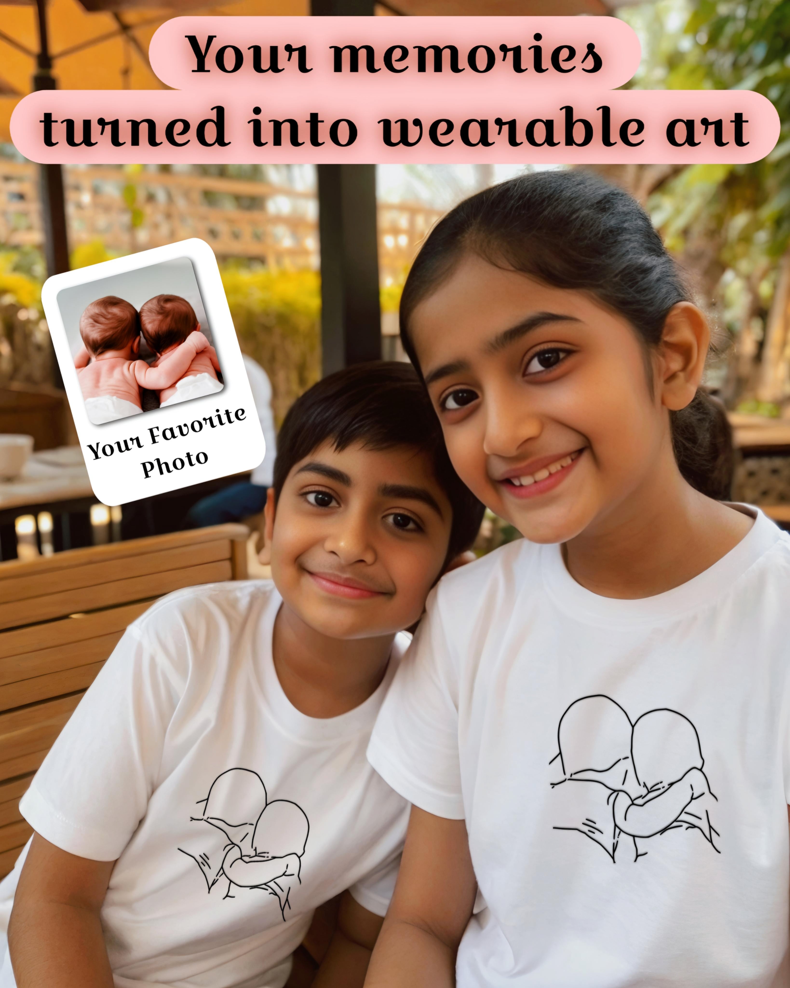 SomethingYours™ Personalized Line Art - Sibling Bundle – Something Yours